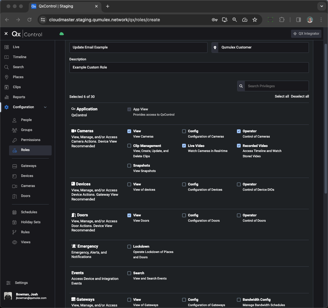 QxControl March 2024 Release: Custom User Roles & Granular User Privileges